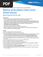 Third Party Claim Form Raf 1: Personal Details of Claimant | PDF ...