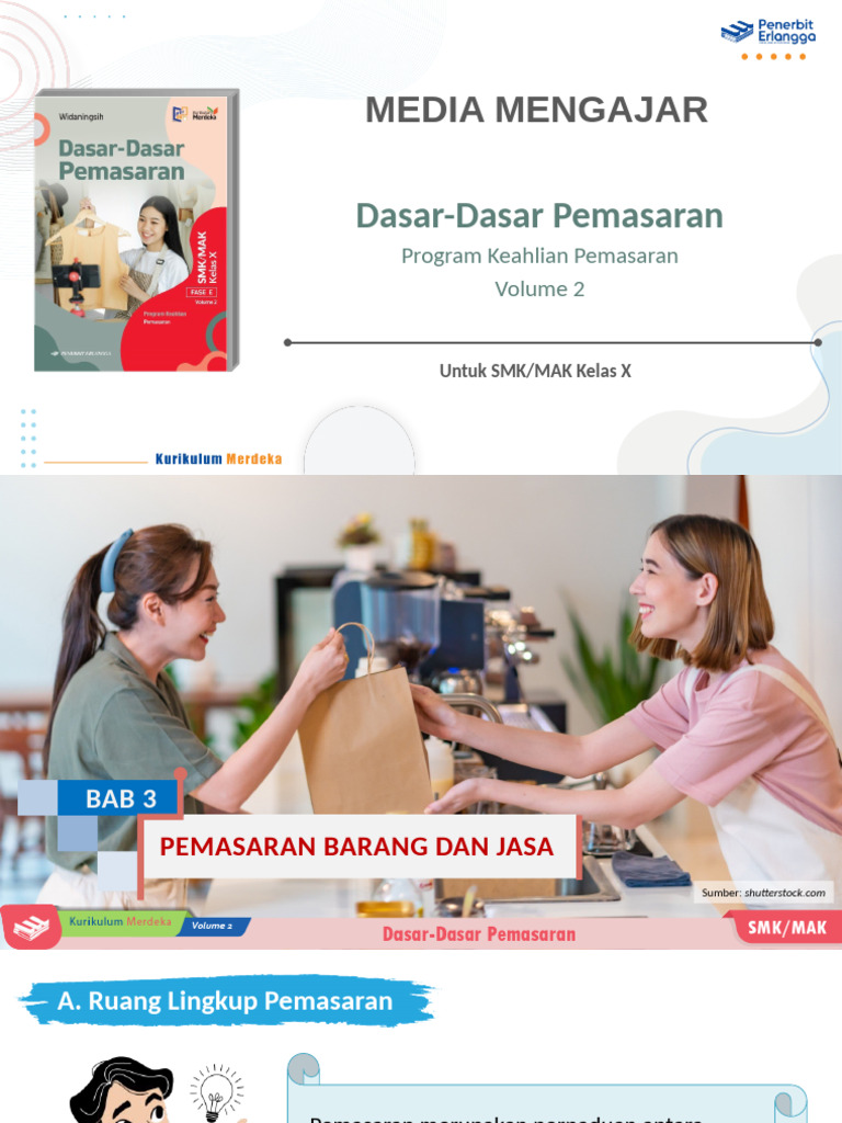 STD PPT Bab 3 Pemasaran Barang Dan Jasa | PDF
