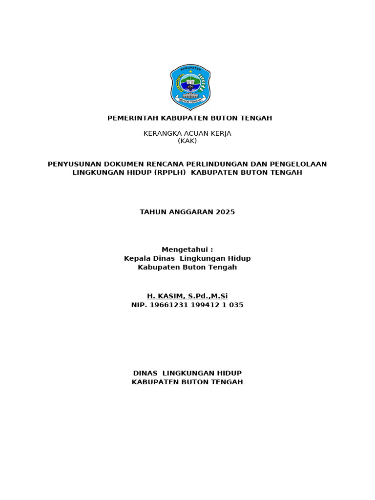 Kak RPPLH 2025 New | PDF