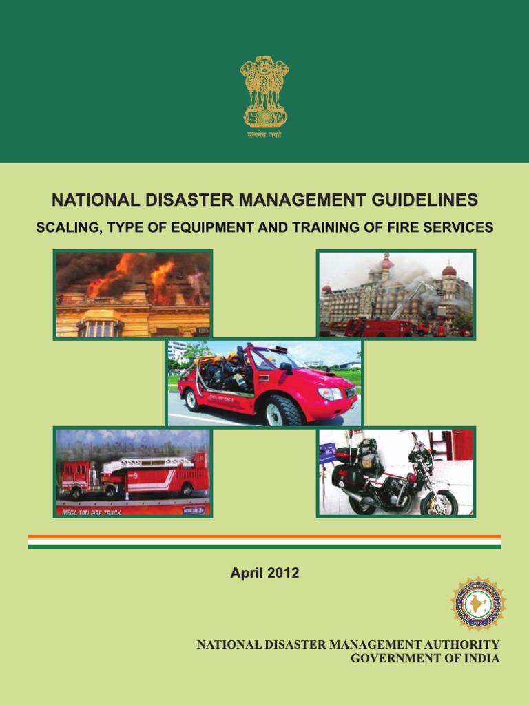NDMA Fire Services Guidelines and Training | PDF | Kolkata | Emergency ...