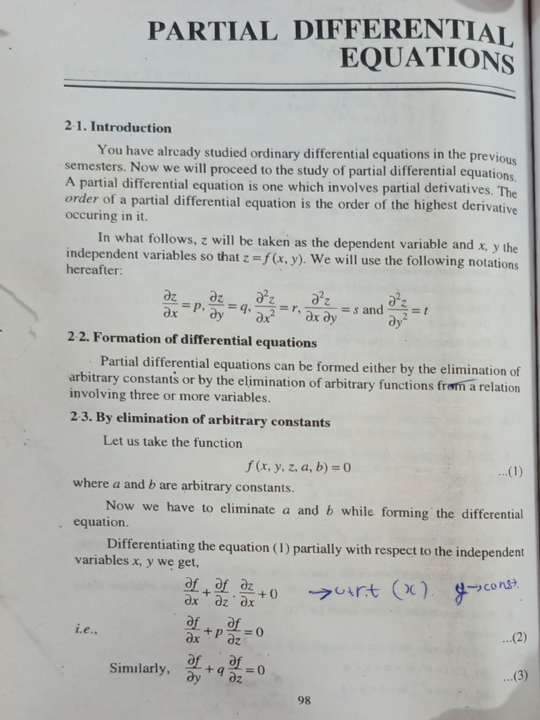 Unit 1 - PDE | PDF