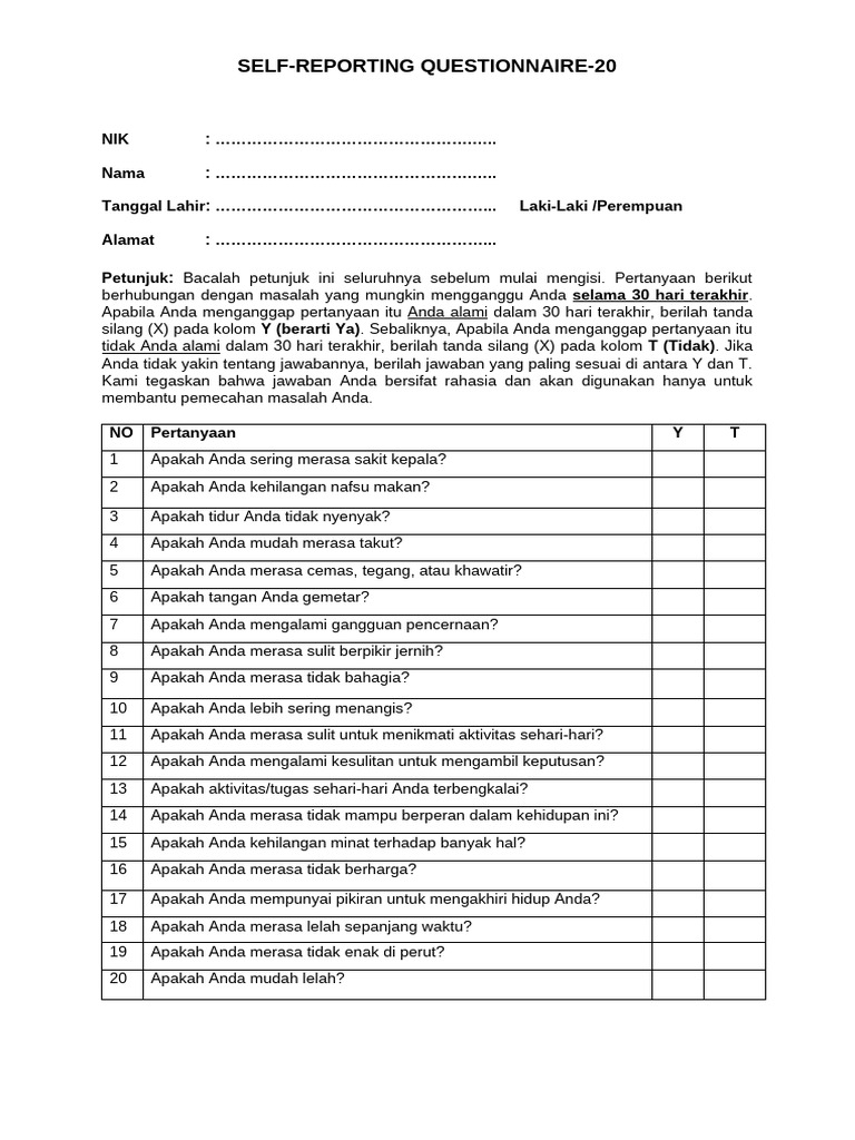 Form SRQ 20 Dan SRQ 29 | PDF