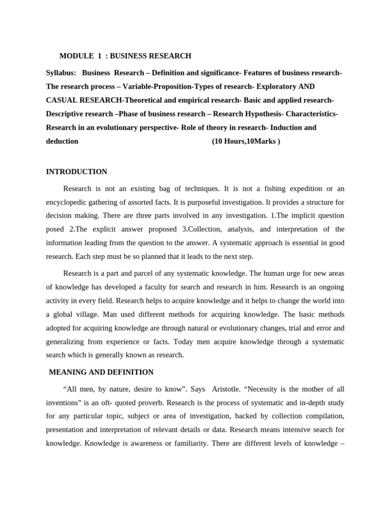 BR Notes 1 &2 ST Chapter Sy (Vali Miss) | PDF | Hypothesis ...
