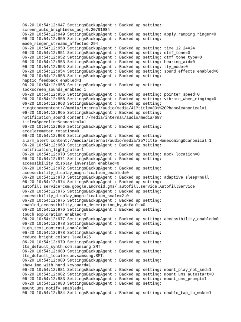 Settings Provider | PDF