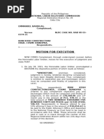 Motion For Execution (Sample) | PDF | Plaintiff | Legal Remedy