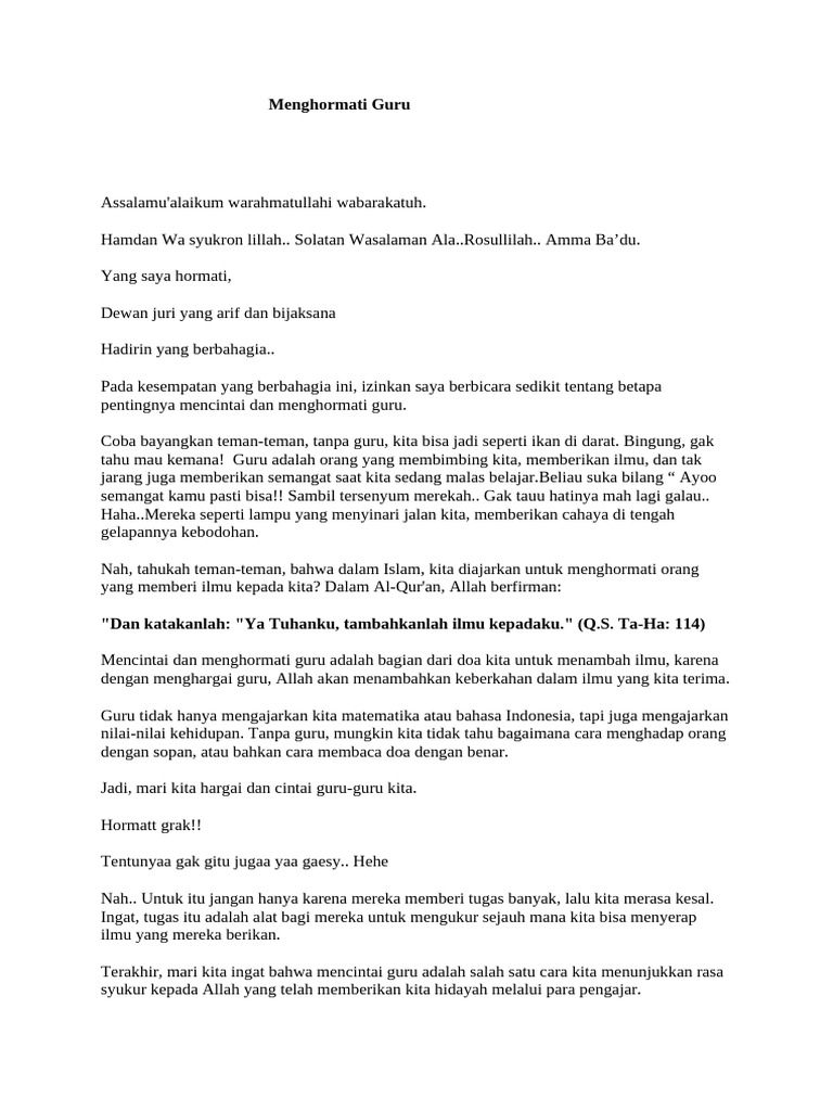 TEKS LOMBA PILDACIL SMD | PDF