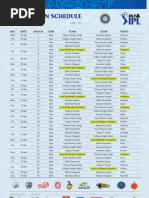IPL 2023 Schedule and Match List PDF | PDF | Cricket | Cricket Competitions