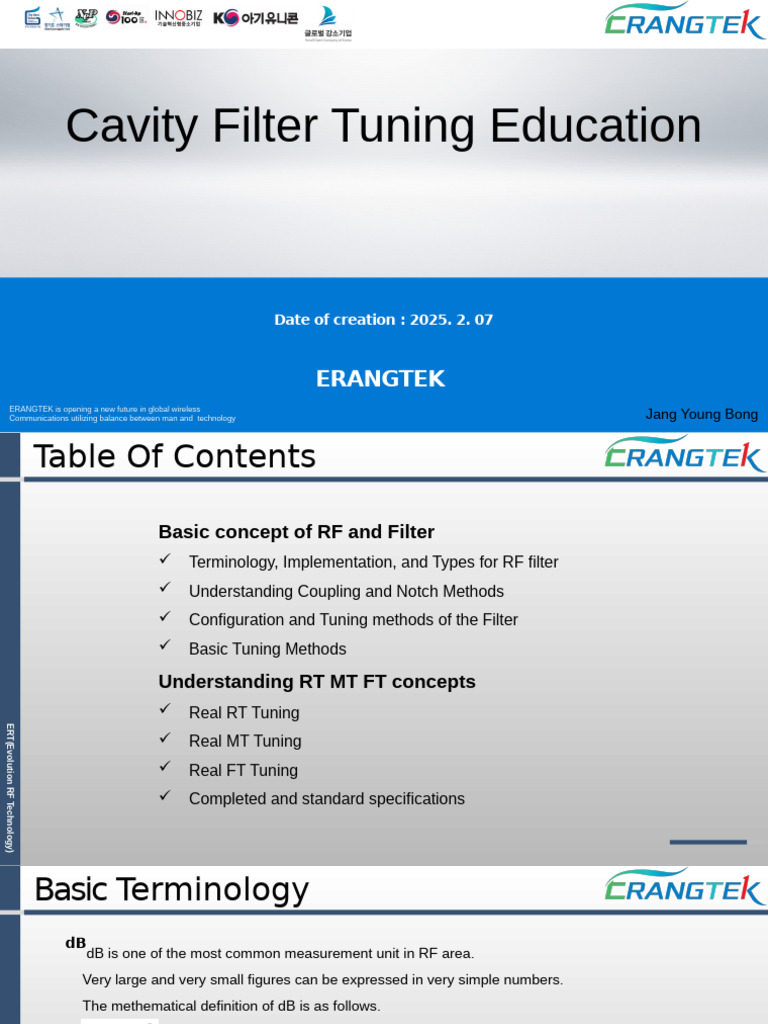 Cavity Filter Education 20250213 | PDF | Filter (Signal Processing) | Electronic Engineering