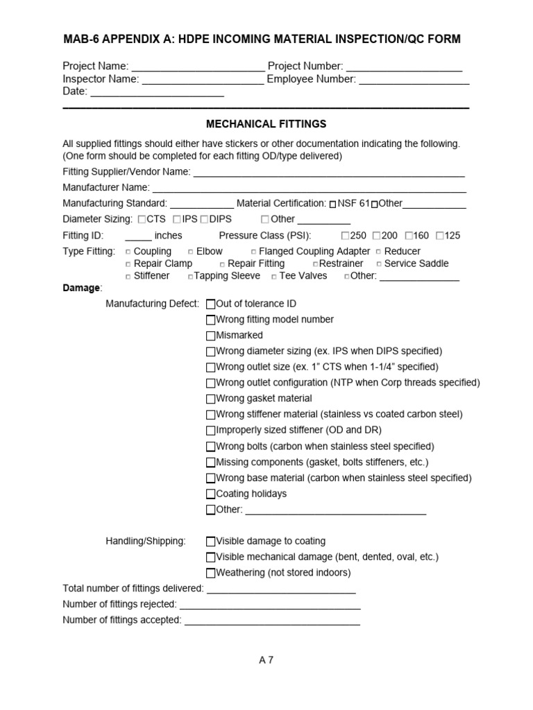 Appendix A 7 MECHANICAL FITTINGS | PDF | Equipment | Mechanical Engineering