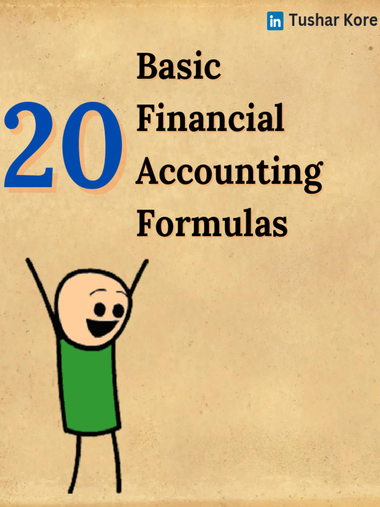 20 Financial Accounting Formulas | PDF