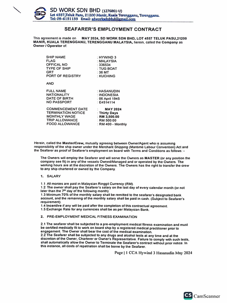 Contract Master - Hasanuddin | PDF
