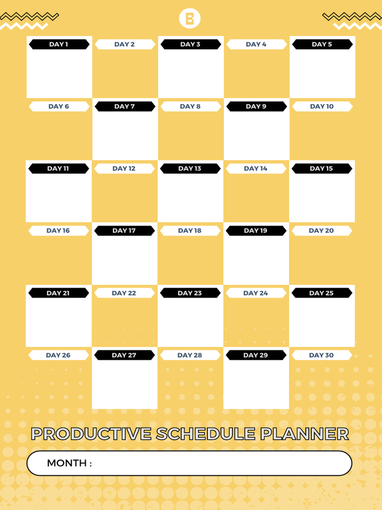 Productive Schedule Planner | PDF