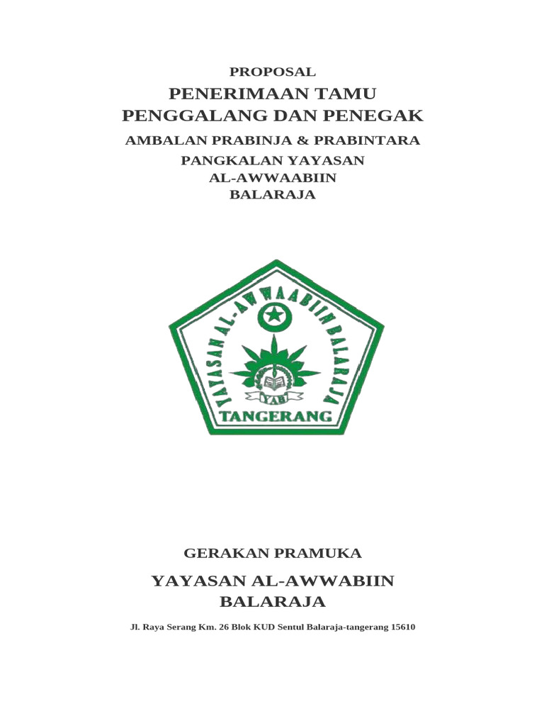 Proposal Pramuka Yab | PDF