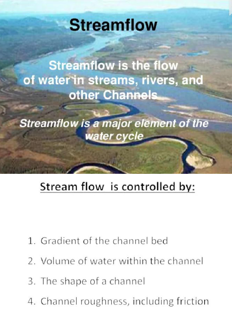 Stage Streamflow Intro v2 | PDF | Discharge (Hydrology) | Hydrology