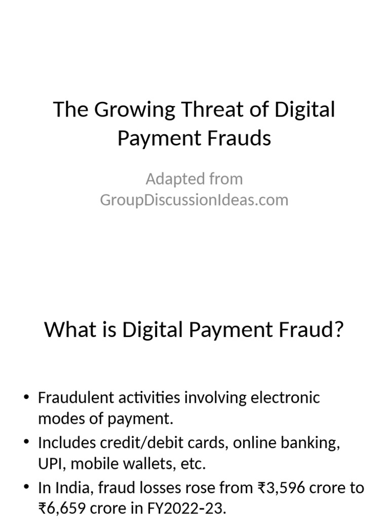 Rising Digital Payment Fraud Risks | PDF