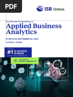 Brochure Isb Ampba Feb2025 | PDF | Analytics | Artificial Intelligence