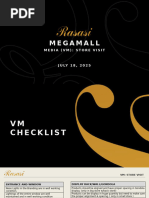 Visual Merchandising Audit Checklist | PDF | Interior Design | Home