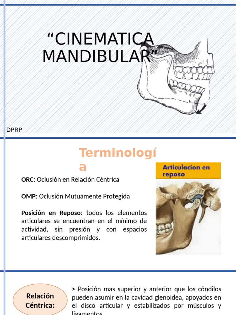 Tema 5. Cinematica Mandibular | PDF