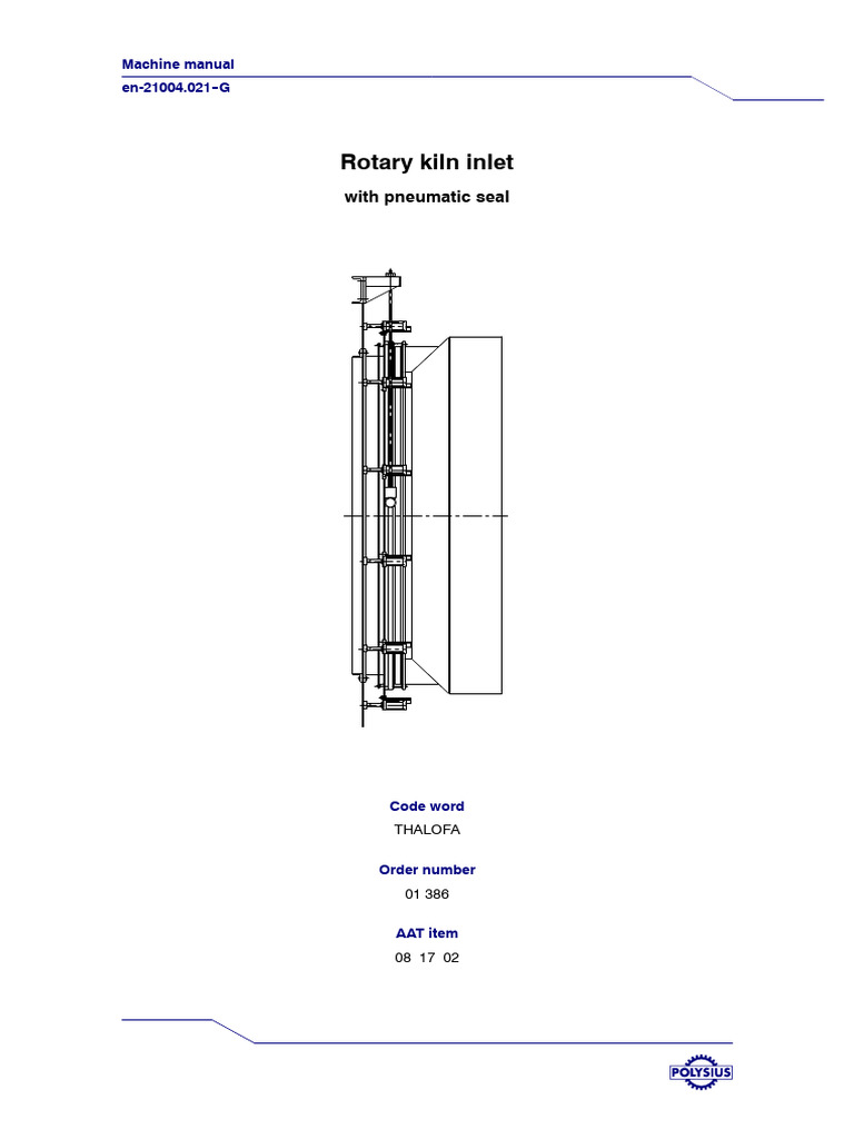 Doall 400s Rotary Kiln Manual | PDF | Mechanical Engineering