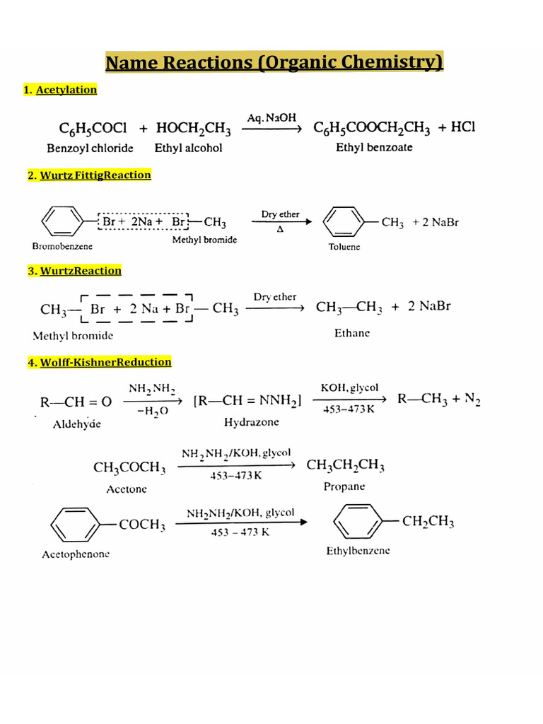 Name Reaction | PDF