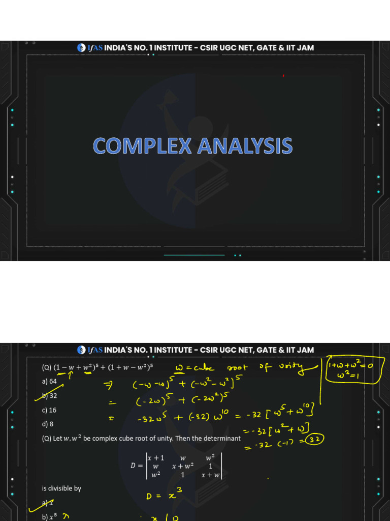 Complex Projection and Conjugate Points | PDF | Infinity | Mathematical ...