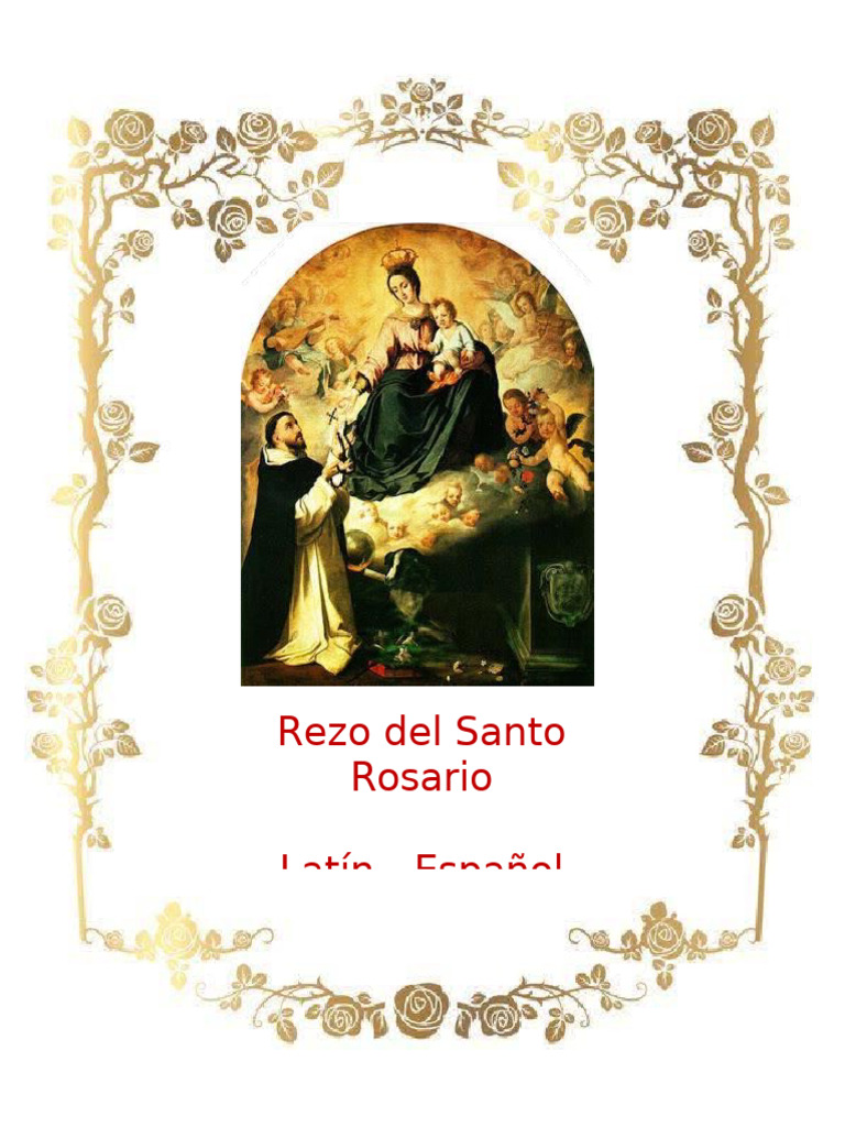 Rezo del Santo Rosario en Latín | PDF | Oración Cristiana | Oración
