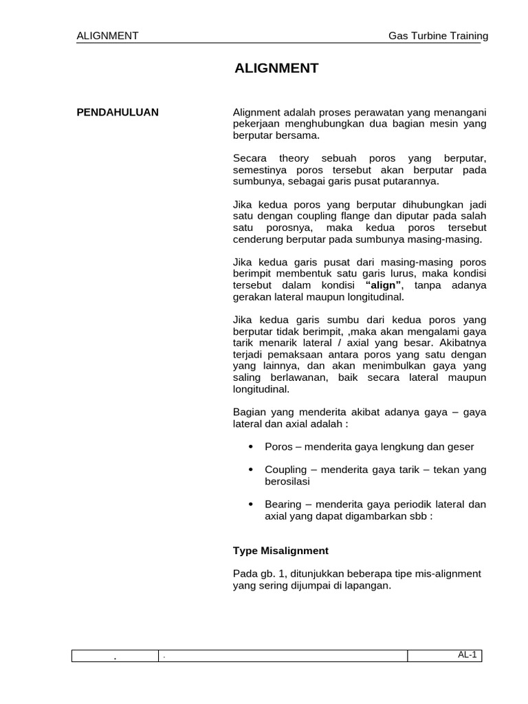 Proses dan Metode Alignment Mesin | PDF