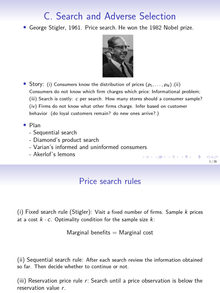 C Search and Adverse Selection | PDF | Economic Equilibrium | Profit ...