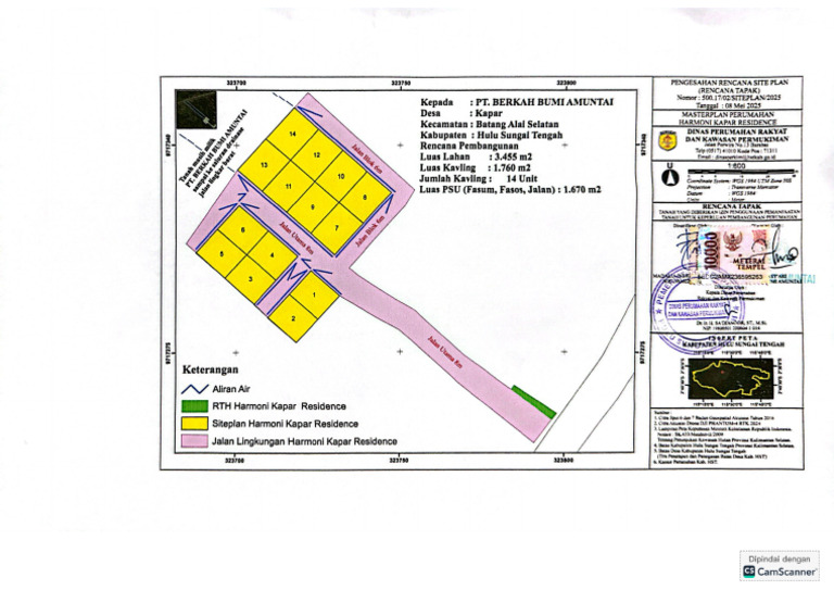 Pengesahan Site Plan PT.bba Baru | PDF