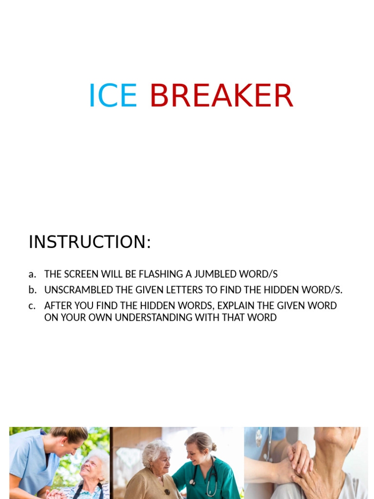 Jumbled Word Ice Breaker Activity | PDF