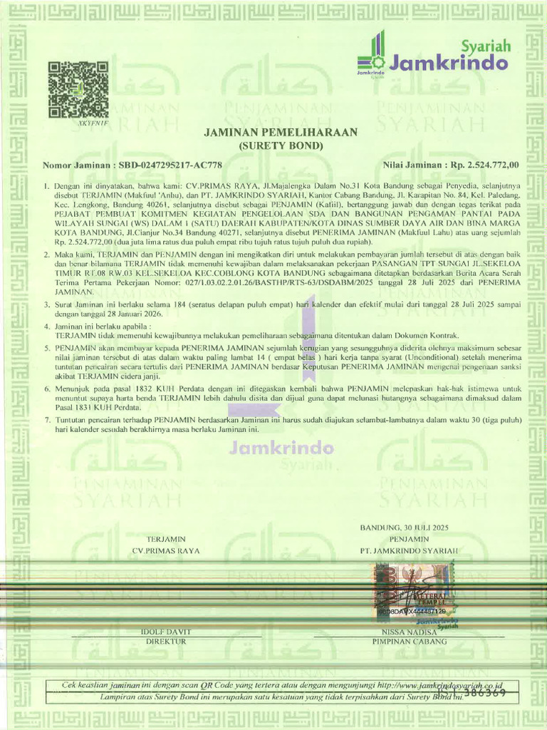 Sk_cv Primas Raya | PDF