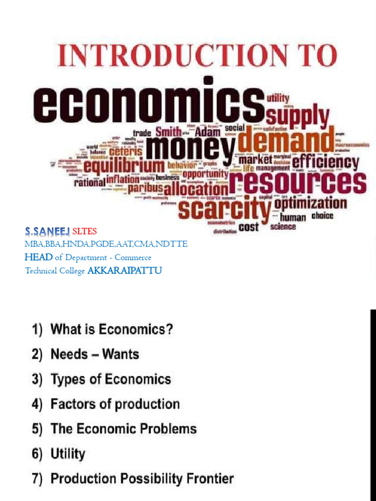INtroduction To Economic | PDF