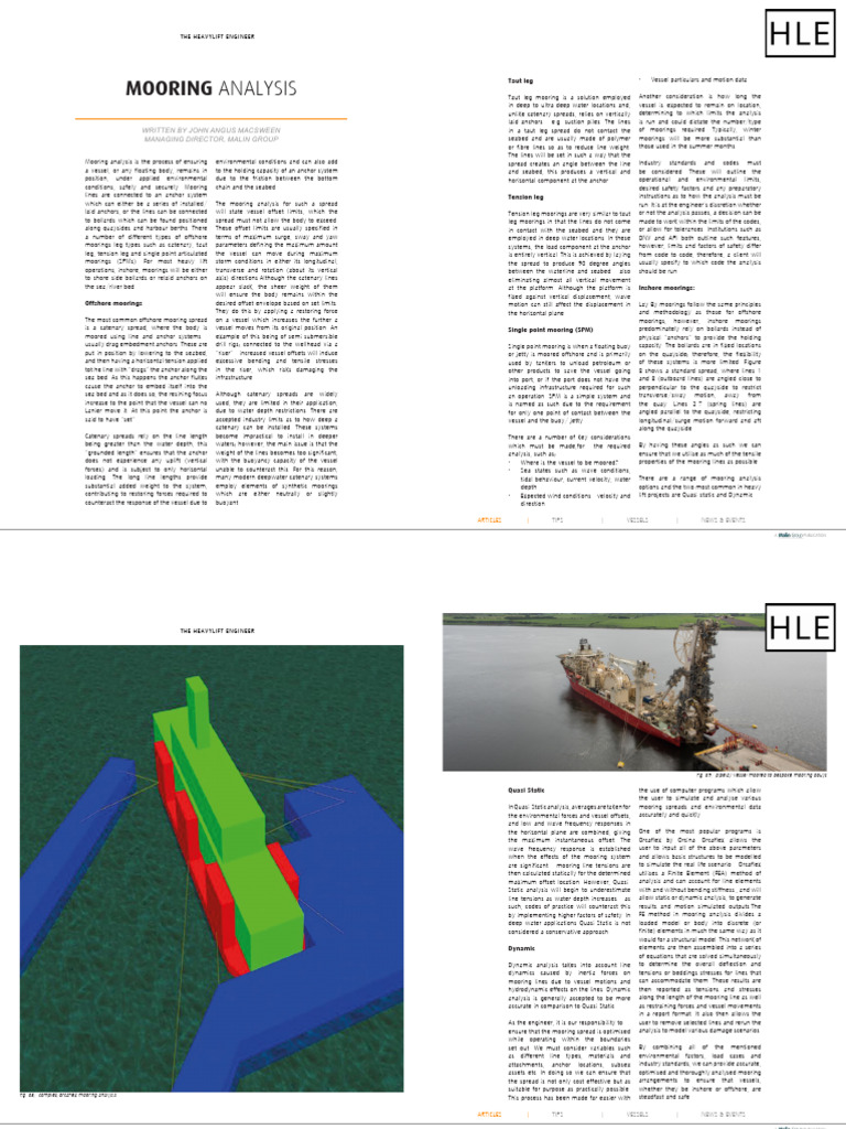 Article Mooring Analysis | PDF | Anchor | Mechanical Engineering