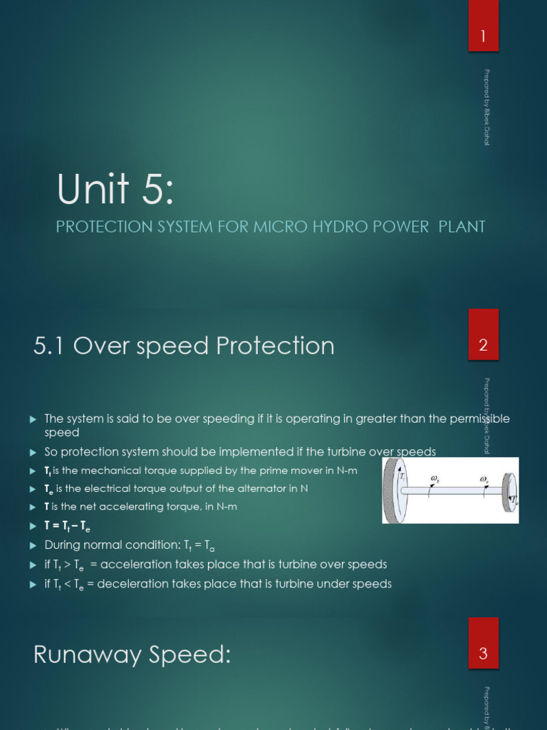 Micro Hydro Power Plant Protection System | PDF | Hydroelectricity ...