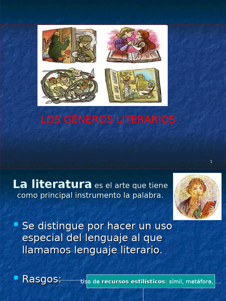 GÉNEROS Literarios | PDF | Prosa | Escritura