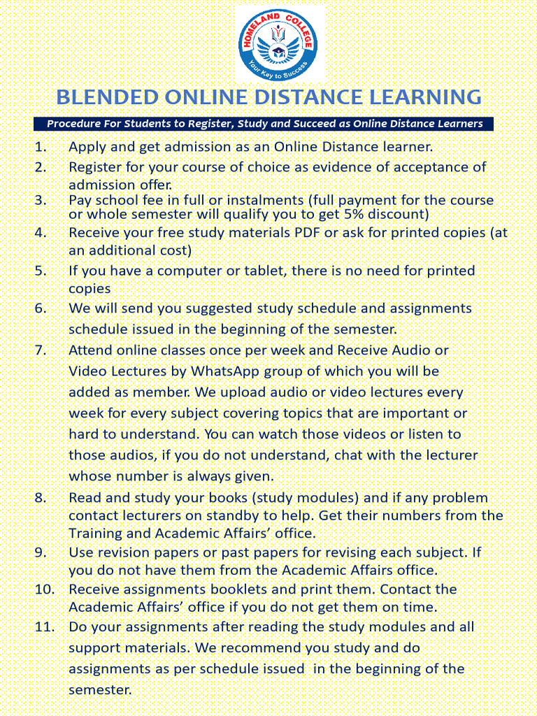 Distance Learning Procedure - Updated 06-2025 | PDF | Distance Education