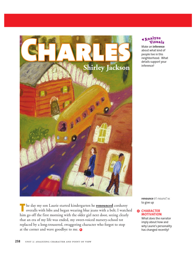 Analyzing Characters in "Charles" | PDF