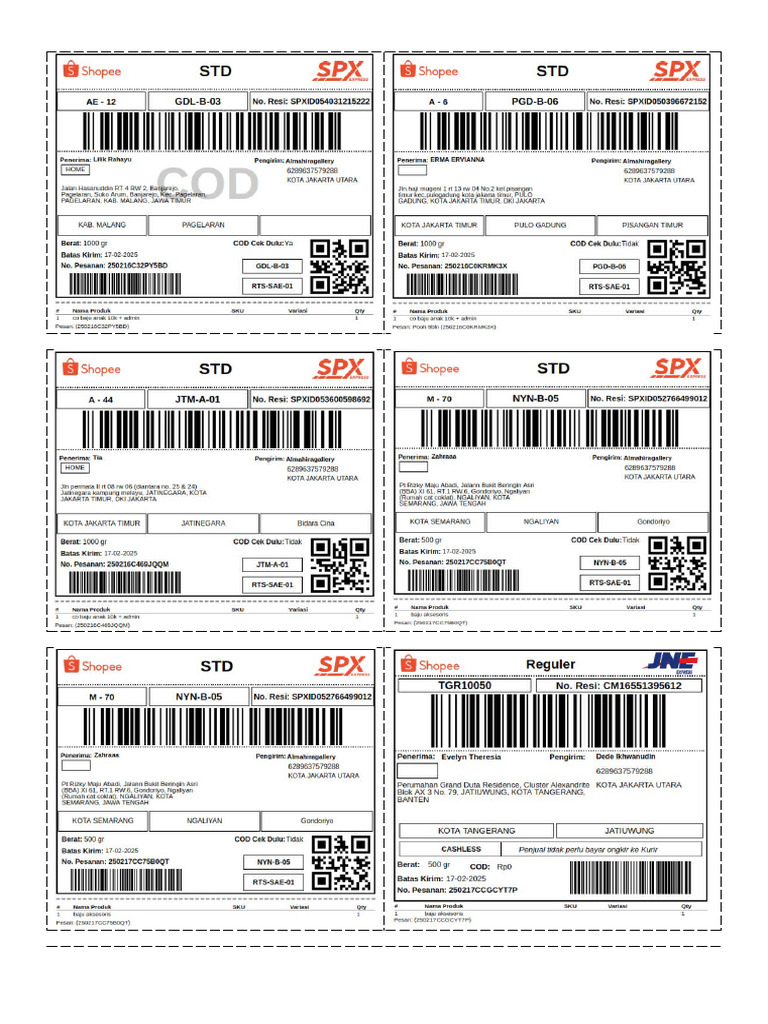Resi Paket | PDF