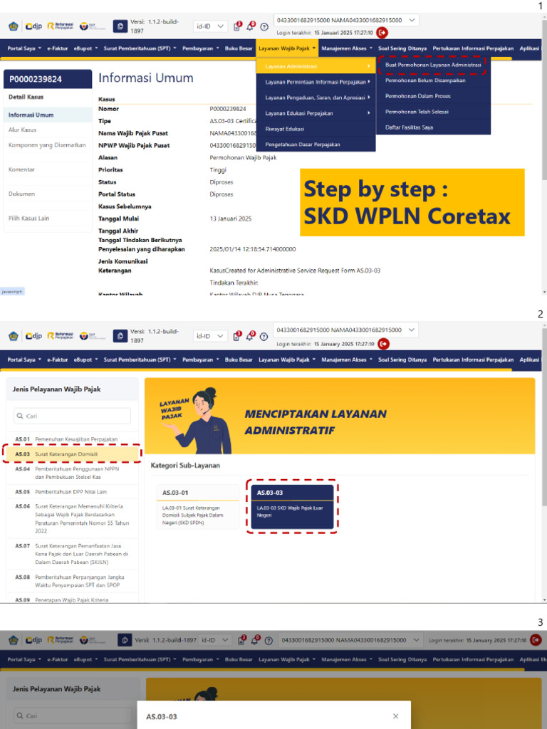 Step by Step SKD WPLN Coretax | PDF