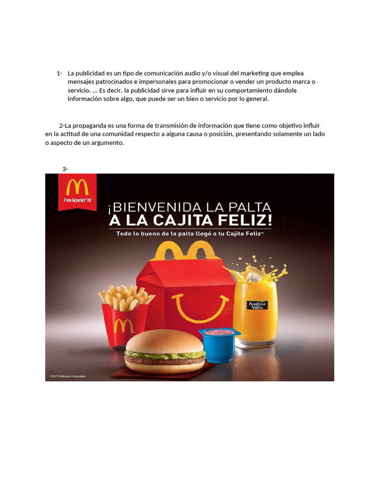 La Publicidad Es Un Tipo de Comunicación Audio y | PDF