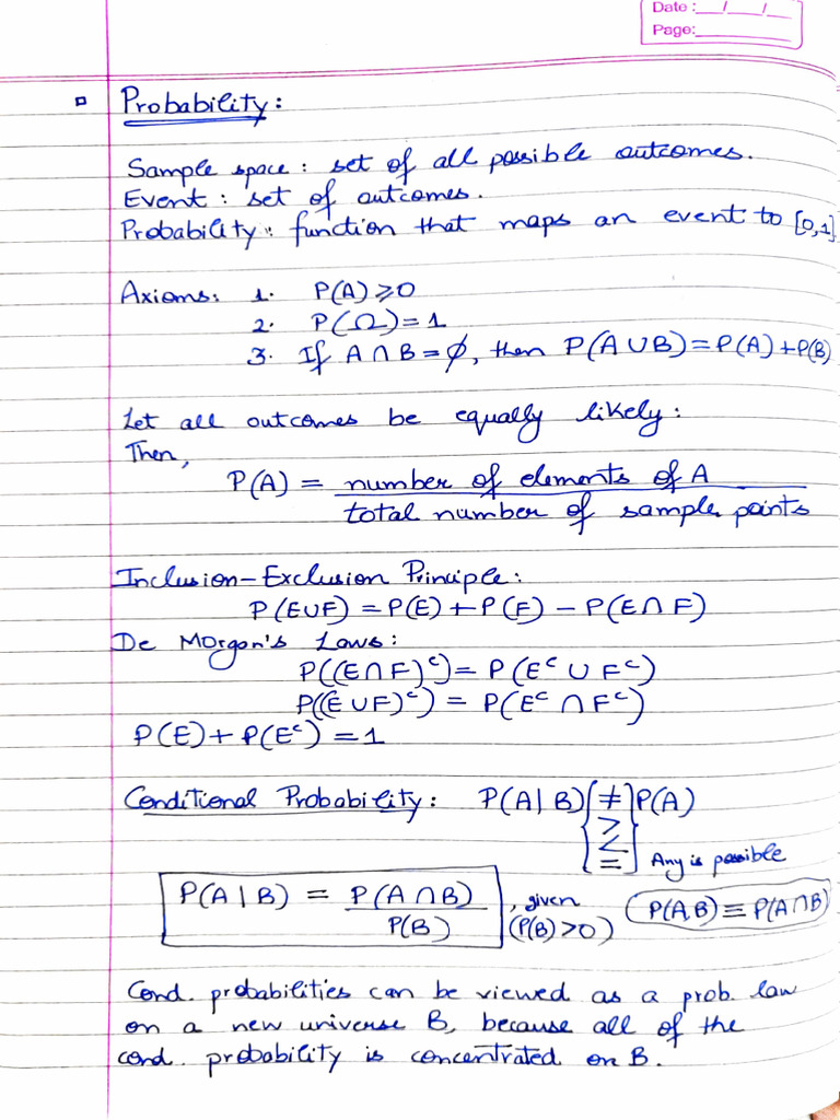Probability and Statistics | PDF