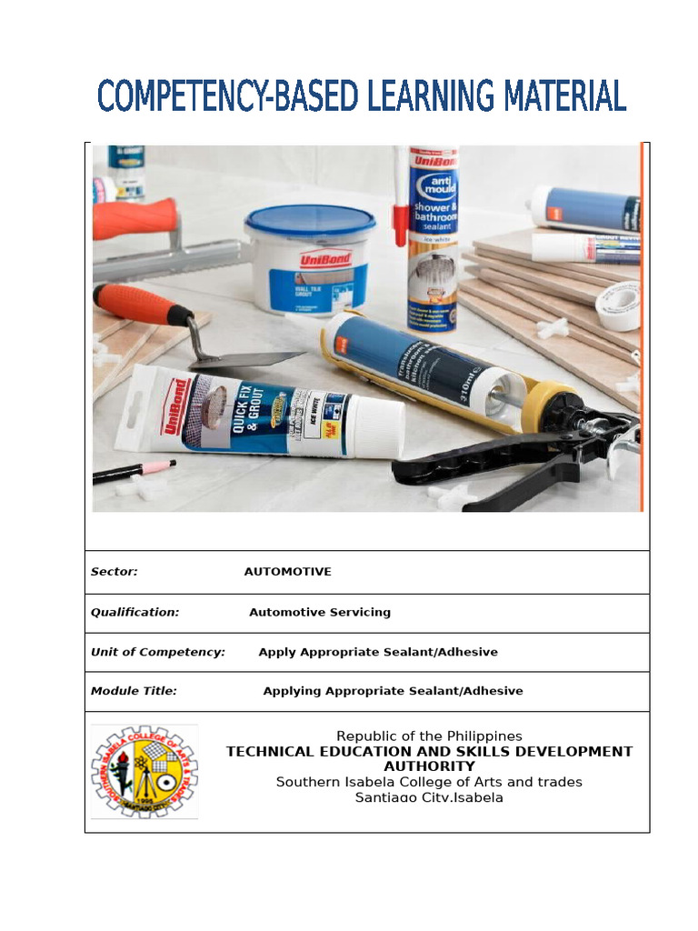 Automotive Sealant Application Guide | PDF | Adhesive | Silicone