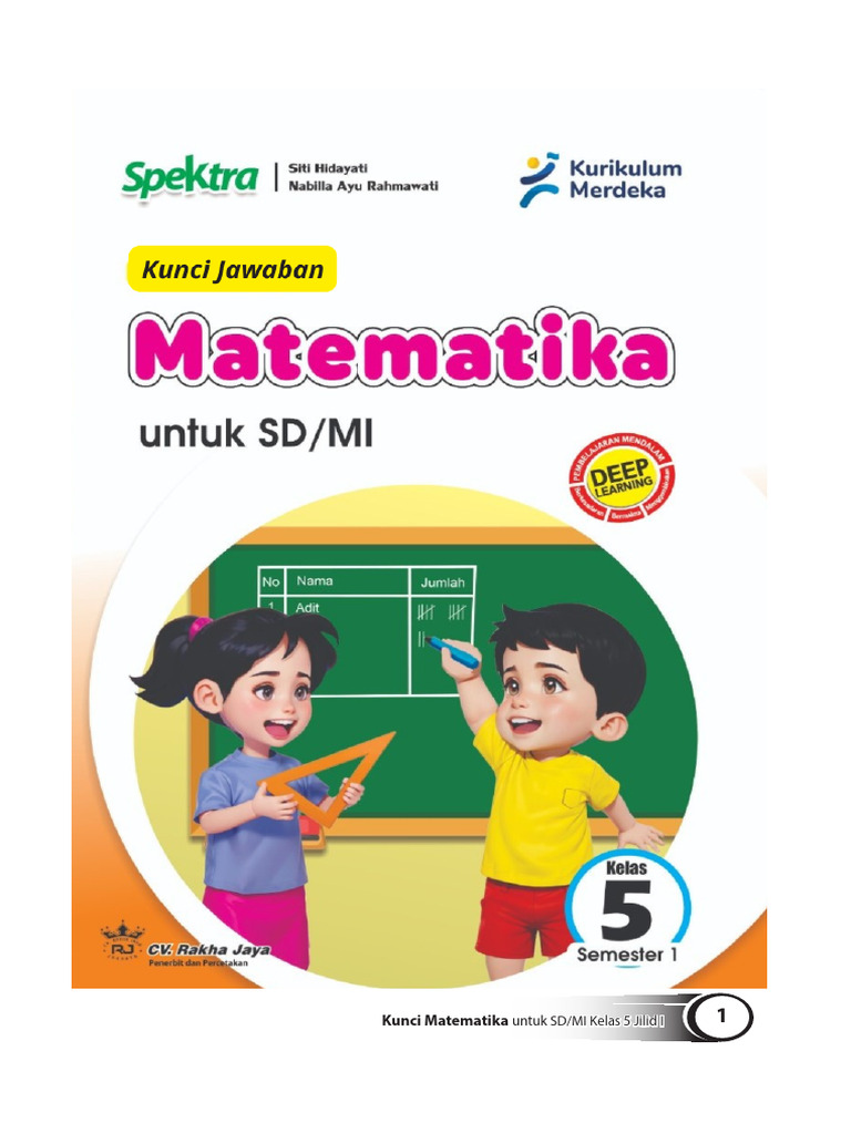 Kunci PH Matematika Kelas 5 (2025) (48 Hal) Copy | PDF