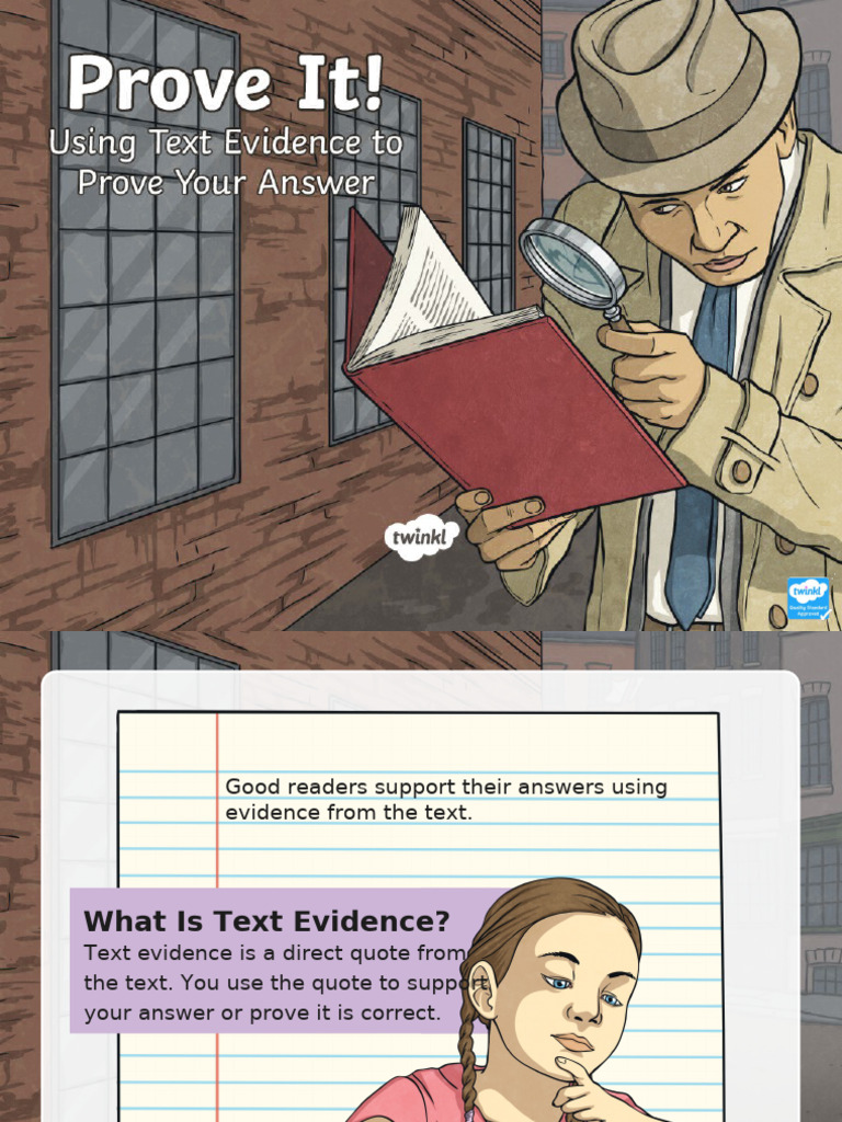 Us2 e 151 Prove It Text Evidence Powerpoint English | PDF