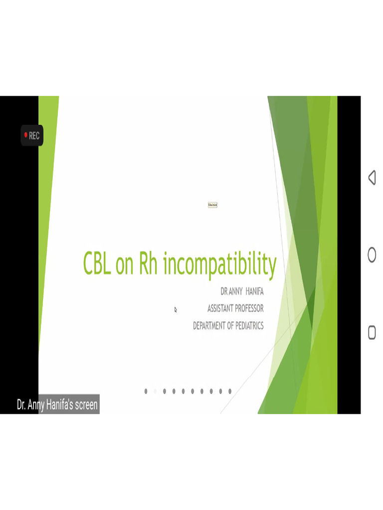 CBL On RH Incompatibility | PDF