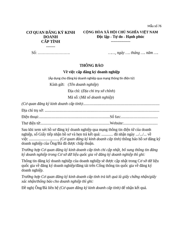 Mẫu số 76-Pl1 | PDF