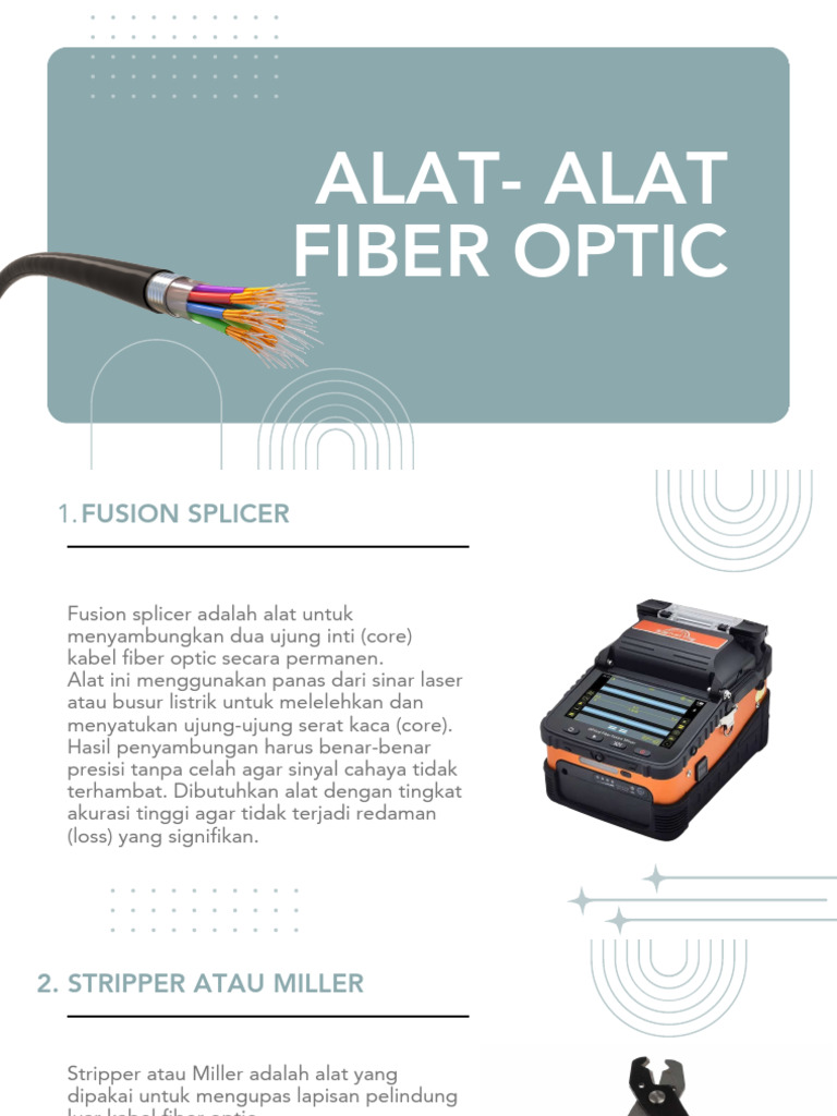 Alat Alat Fiber Optic | PDF