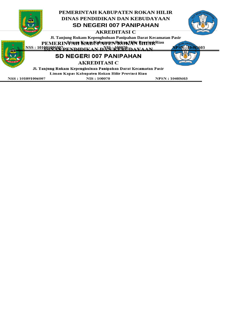 COP SURAT SEKOLAH | PDF