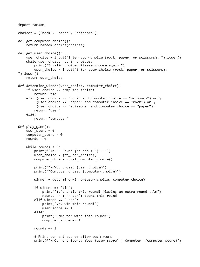 Rock Paper Scissors - Ai | PDF