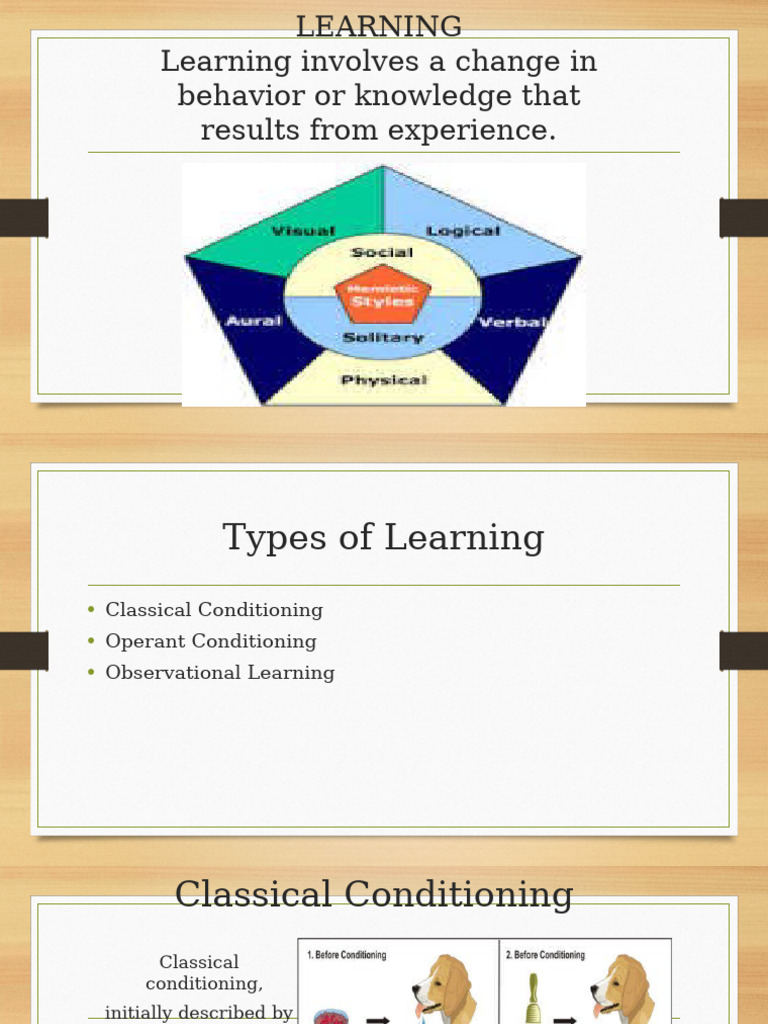 Types and Theories of Learning Explained | PDF | Critical Thinking ...